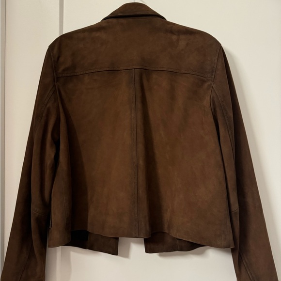 Massimo Dutti | Jackets & Coats | Short Suede Leather Jacket With ...